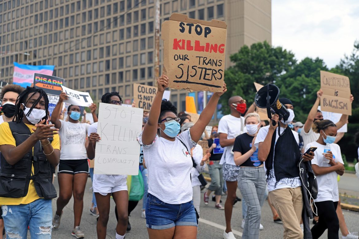 Hundreds support Black trans rights in march from Freedom Corner ...