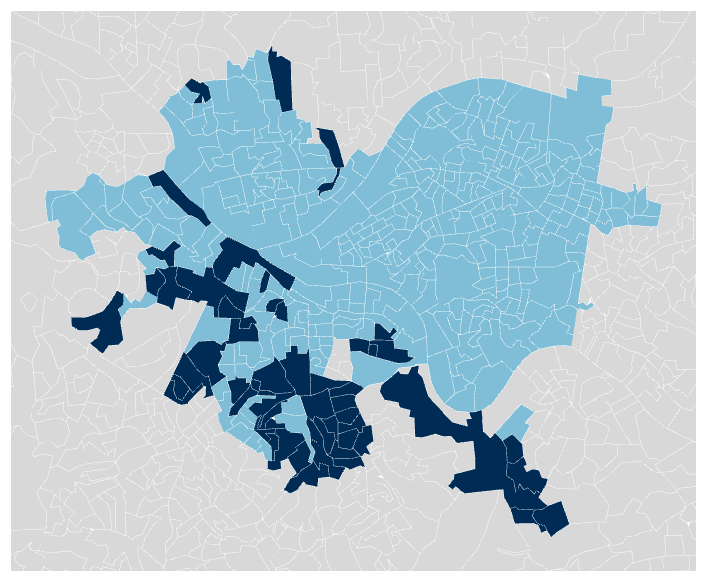 Maps illustrate Pittsburgh’s 2025 election